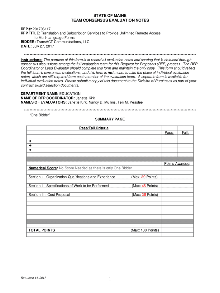 Fillable Online York Lead Fiscal Agent (LFA) Evaluation Proposal ...