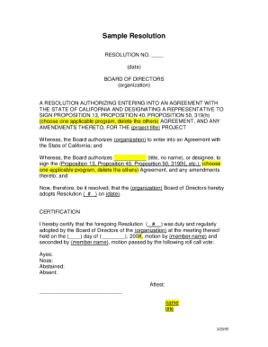 Fillable Online Sample Grant Resolution 3-4-05.doc Fax Email Print ...