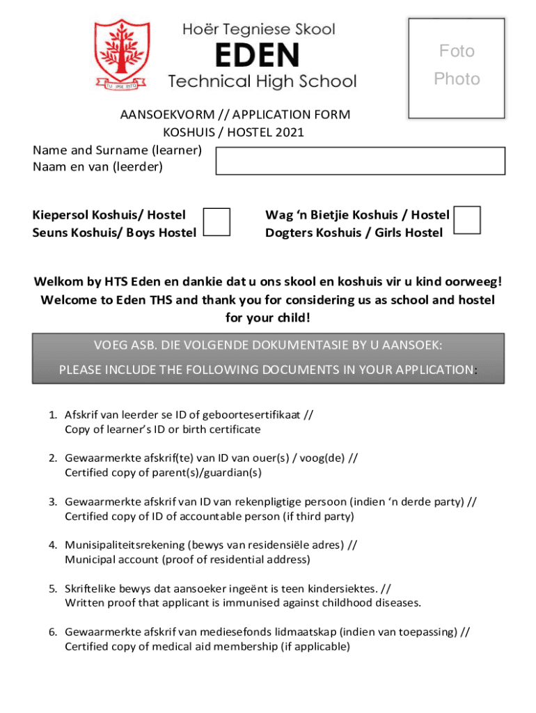 Fillable Online aansoekvorm // application form Fax Email Print - pdfFiller