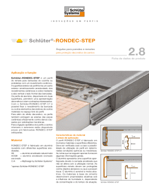 Preenchível Disponível Schluter-RONDEC-STEP/-STEP-CTFolha de dados do ...