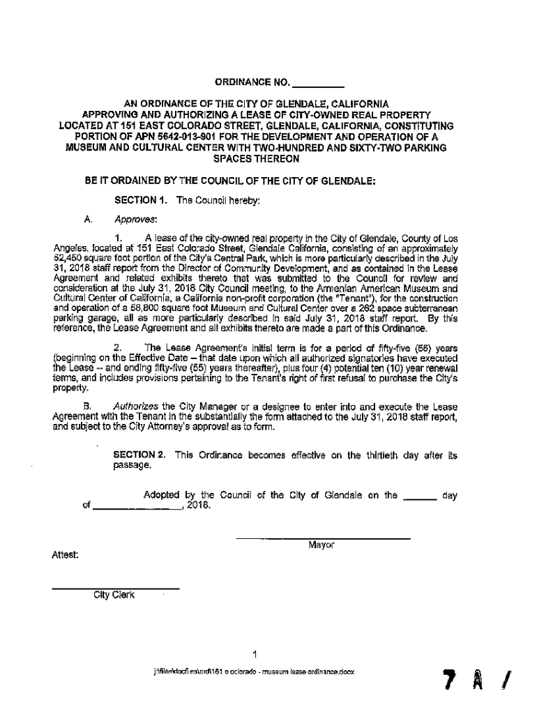 Fillable Online Notice Inviting Bids City of Glendale, California ...