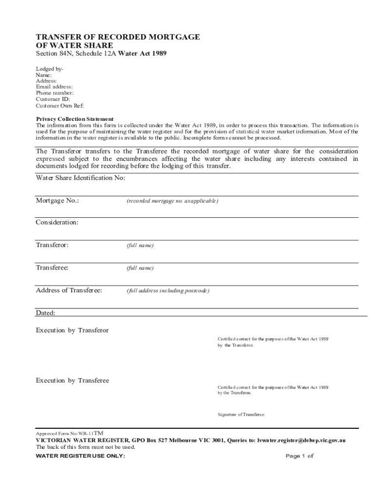 Fillable Online Lodging in the Victorian Water Register Fax Email Print ...