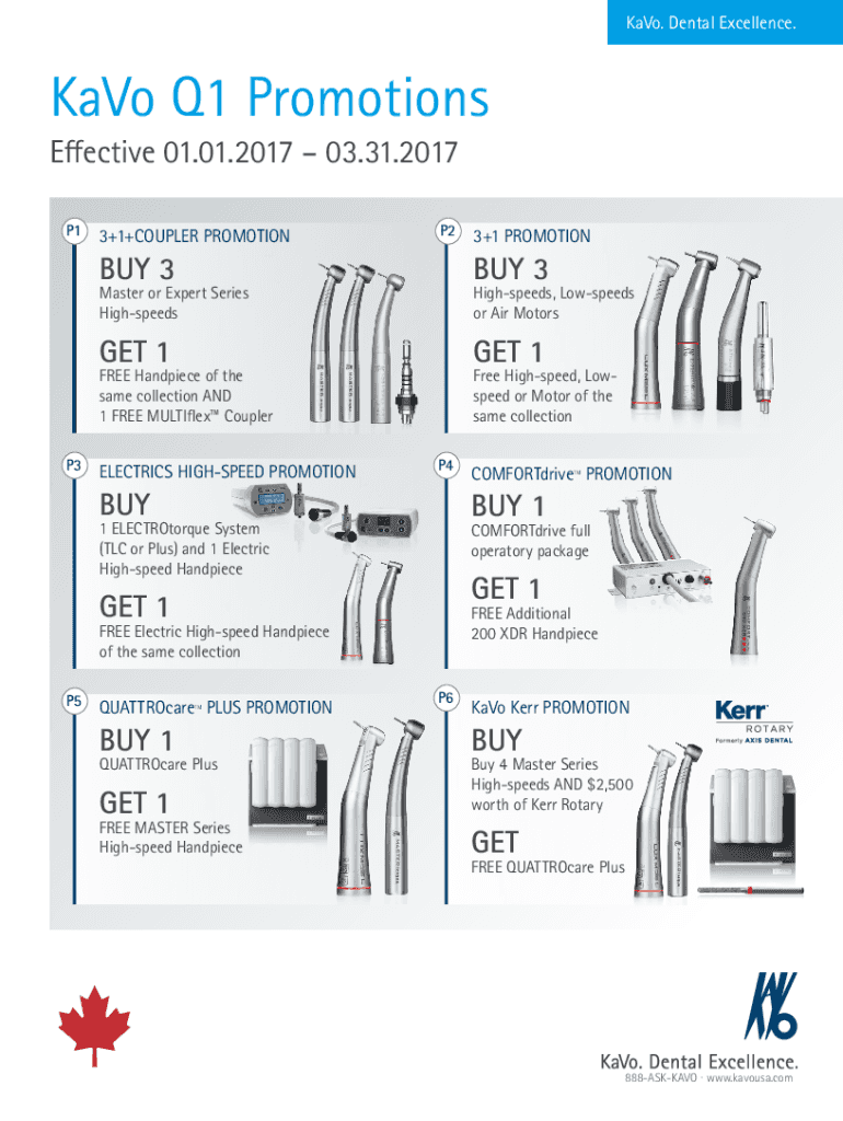 Fillable Online Welcome to KaVo. Dental Excellence. YOUR Dental ...