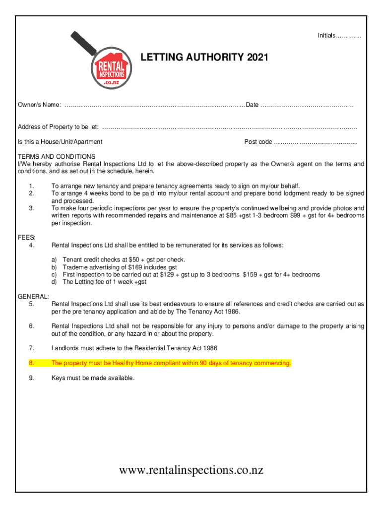 Fillable Online Rental Condition Inspection Report & Checklist Fax ...
