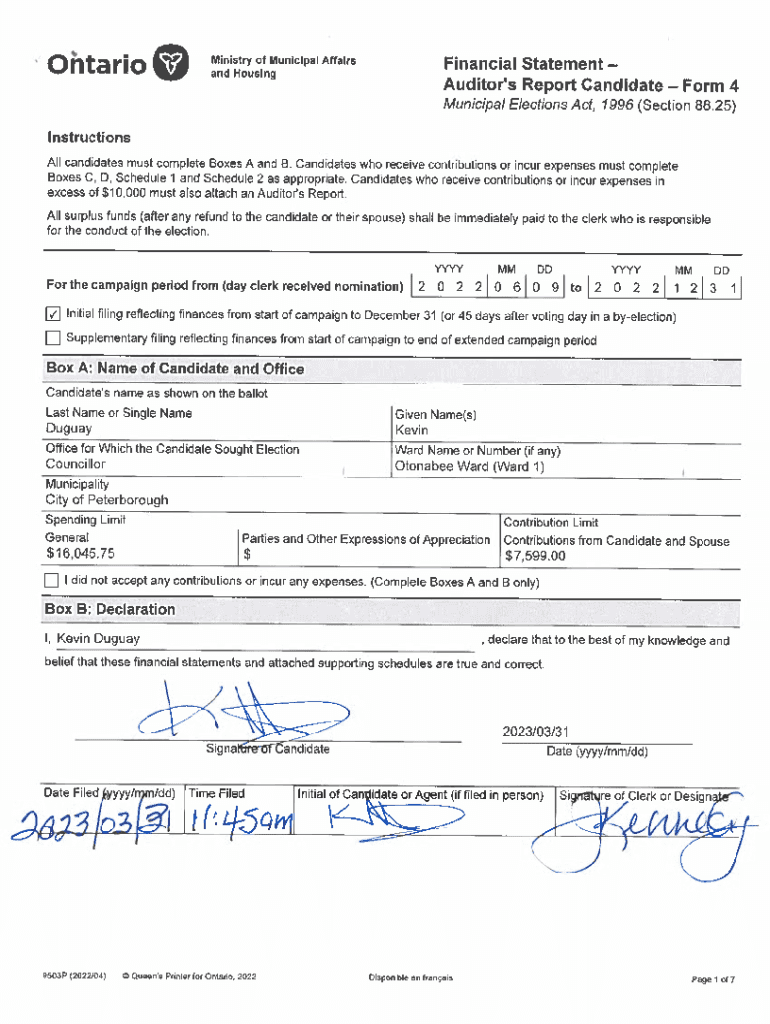 Fillable Online Kevin Duguay Form 4 Fax Email Print - pdfFiller