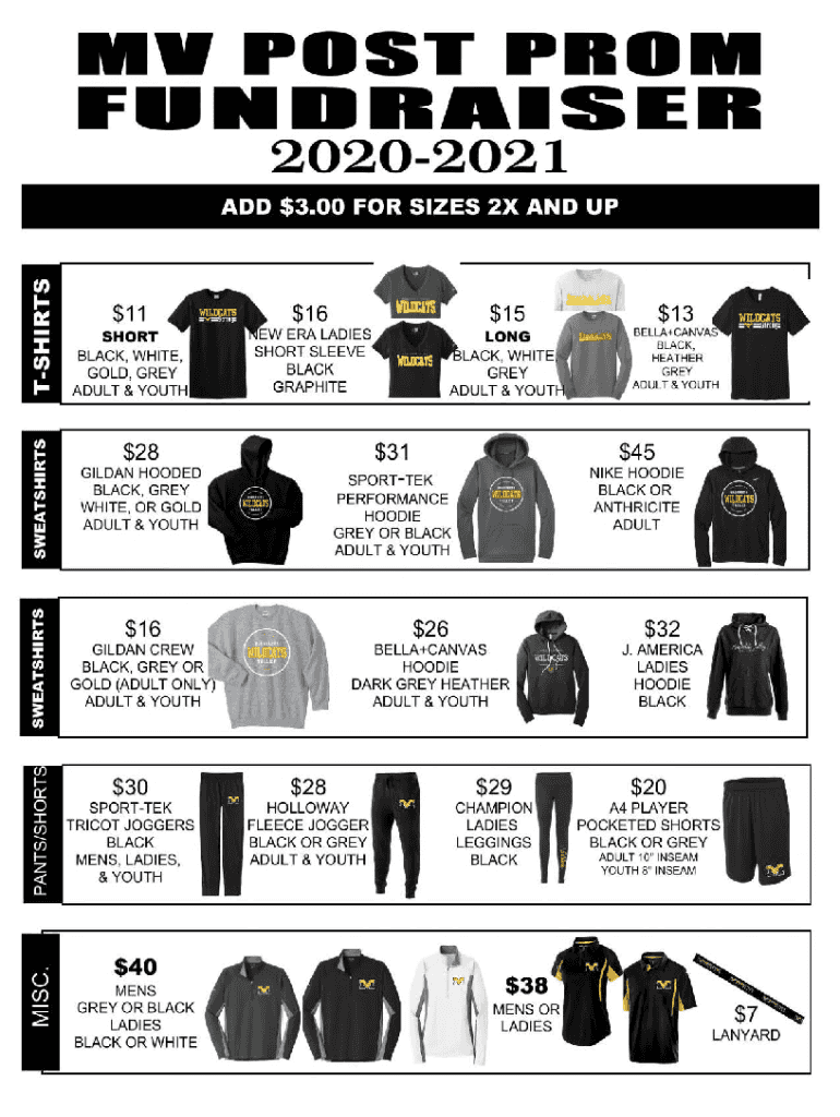 Fillable Online Post Prom Apparel Form Fax Email Print - pdfFiller