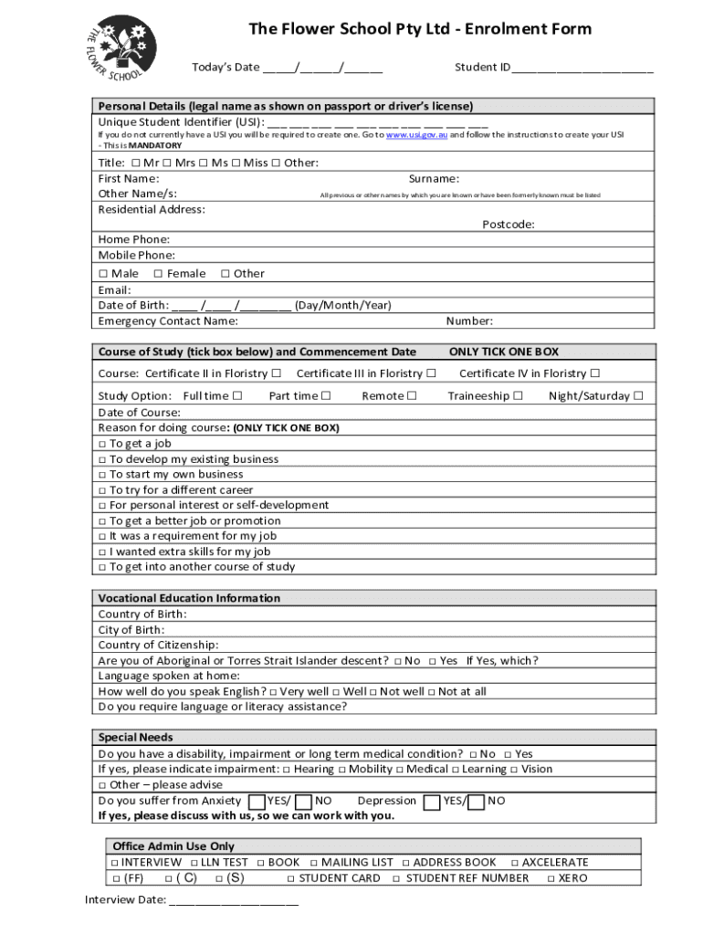 Fillable Online Personal Details (legal name as shown on passport or drivers license) Fax Email ...