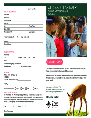 Fillable Online Camp NEOSA - Salvation Army Northeast Ohio Division Fax ...