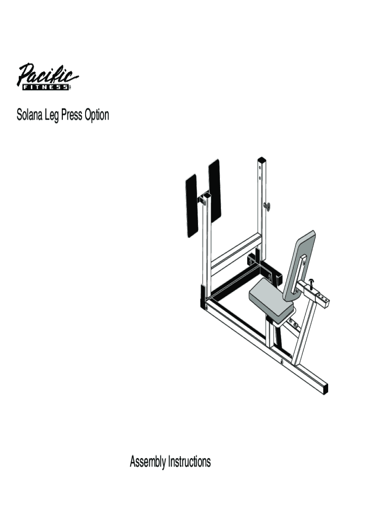 Fillable Online Solana Leg Press Station - Precor Fax Email Print ...