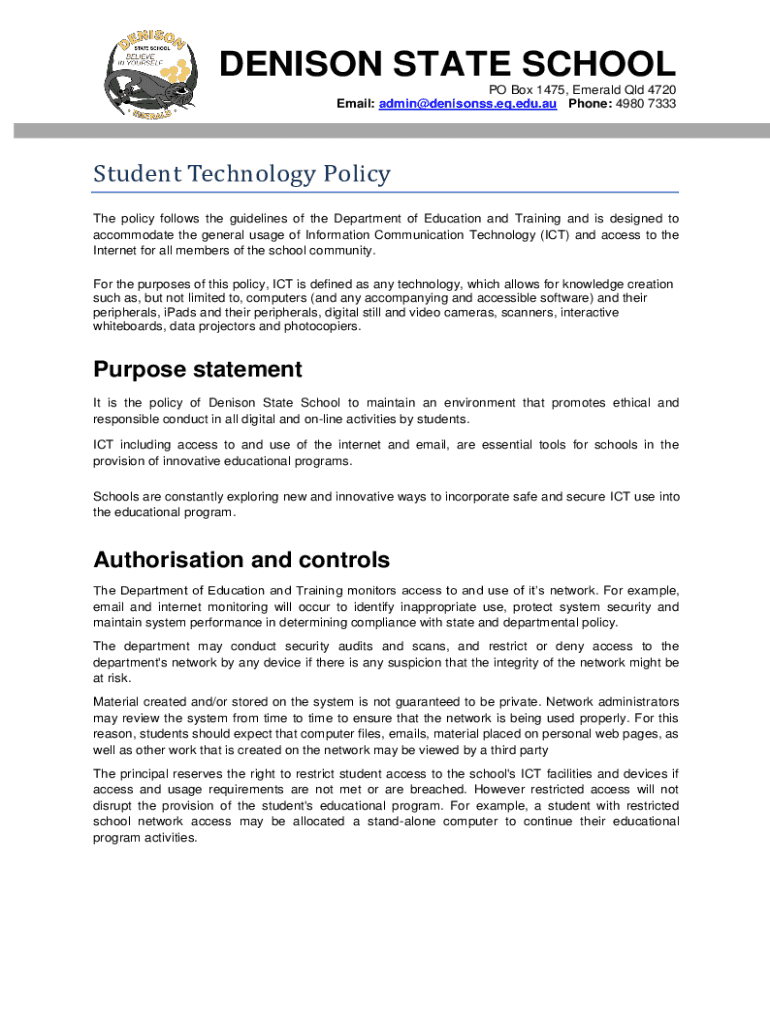 Fillable Online denisonss eq edu Denison State SchoolDepartment of ...
