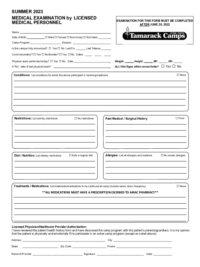 Fillable Online Physical Form 20233 Fax Email Print - pdfFiller