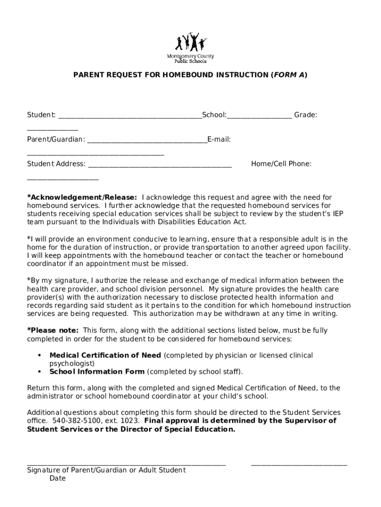 Homebound Worksheet for Teachers 11.1.22.pdf Doc Template | pdfFiller