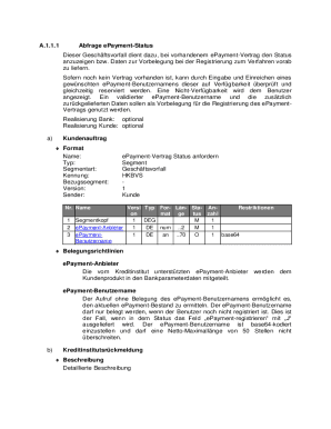 Ausfüllbar Online Financial Transaction Services (FinTS) Fax Email ...