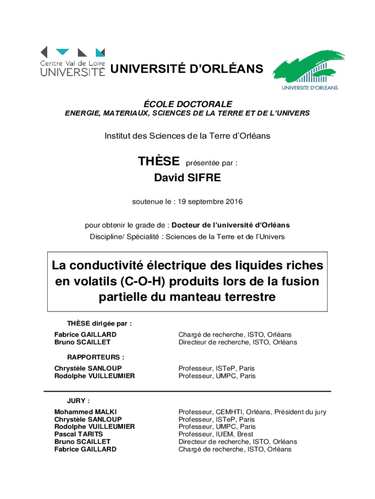 Remplissable En Ligne universit d'orlans Faxer Email Imprimer - pdfFiller Remplissable En Ligne universit d'orlans Faxer Email Imprimer - pdfFiller