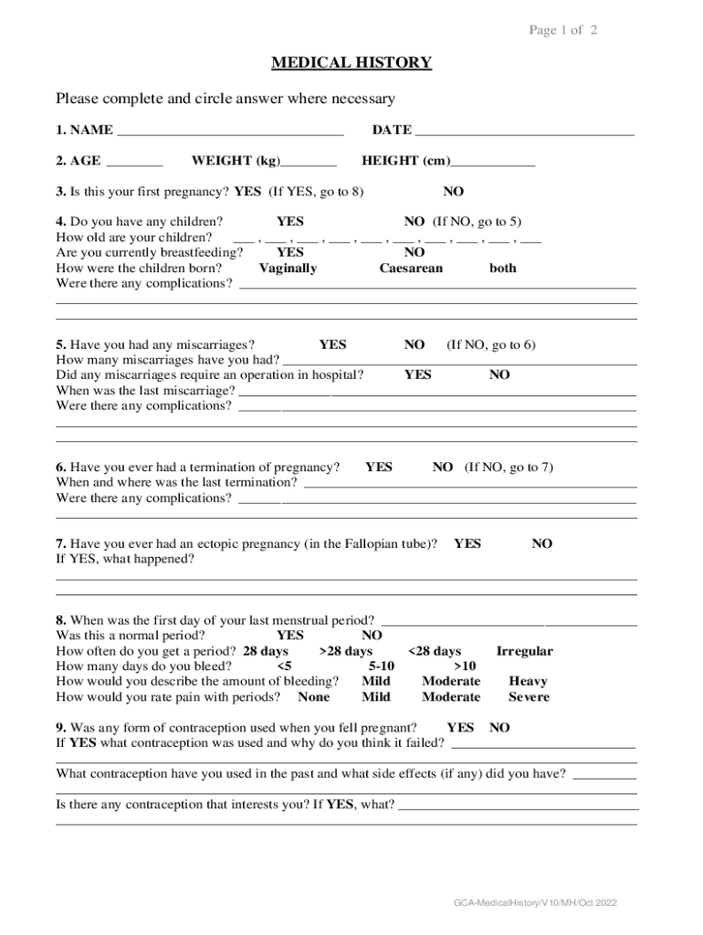 Fillable Online Newborn History Form - Birth Mother 2 Fax Email Print ...