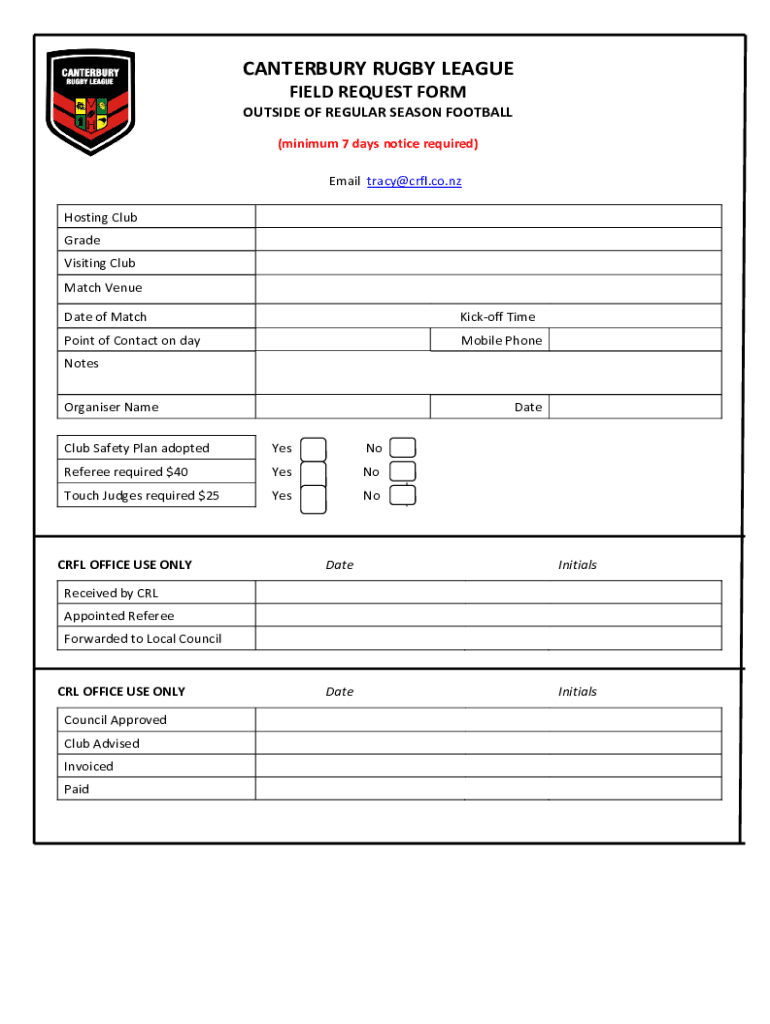 Fillable Online Forms & Templates - Canterbury Rugby Fax Email Print ...