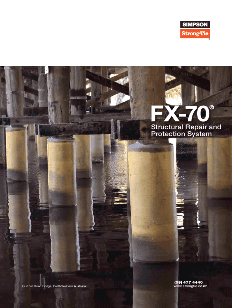 Fillable Online strongtie co Simpson Strong-Tie FX-70-6FS Fast-Set ...