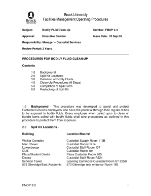 Fillable Online Body-Fluids-Cleaning-and-Disinfecting-SOP-Sample ...