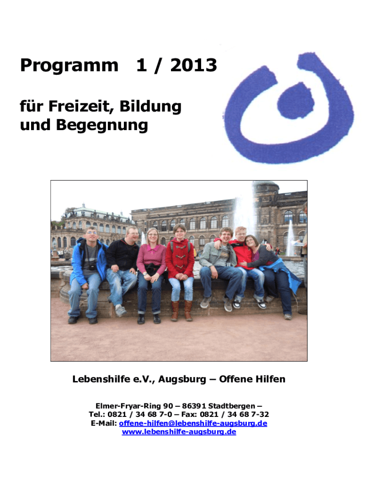 Ausfüllbar Online Offene Hilfen Lebenshilfe Augsburg e.v. - PDF Kostenfreier ... Fax Email ...
