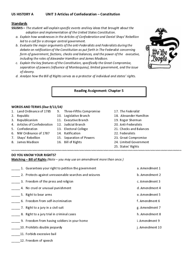 Fillable Online schoolwires henry k12 ga SSUSH5 The student will ...