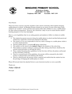 Fillable Online Mobile phone Consent Form.doc Fax Email Print - pdfFiller
