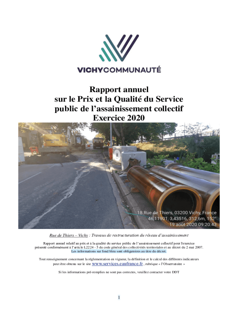 Remplissable En Ligne Le Rapport annuel sur le Prix et la Qualit du Service ... Fax Email ...