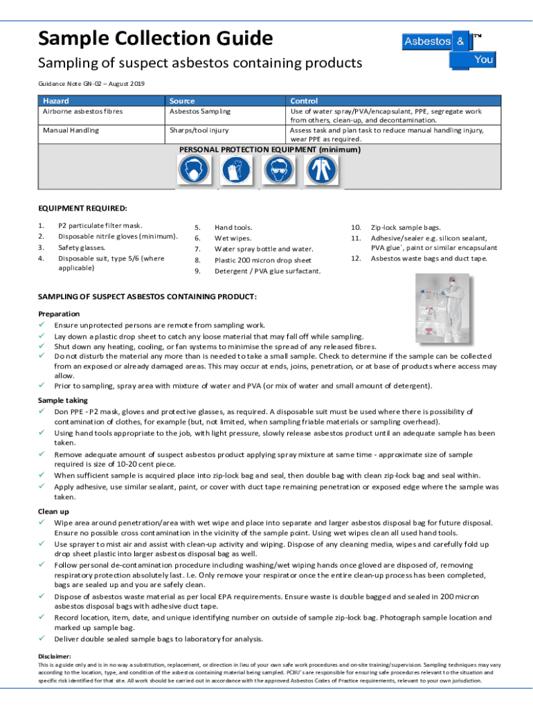 Fillable Online GN-02 - Sample Collection Guide.docx Fax Email Print ...
