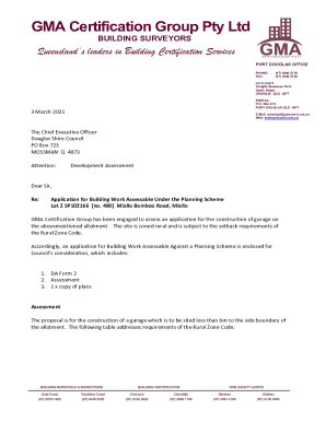 Fillable Online GMA Certification Group - Port Douglas Fax Email Print - pdfFiller