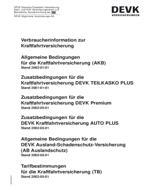 Ausfüllbar Online DEVK VersicherungenWir machen Ihr Problem zu unserem ...