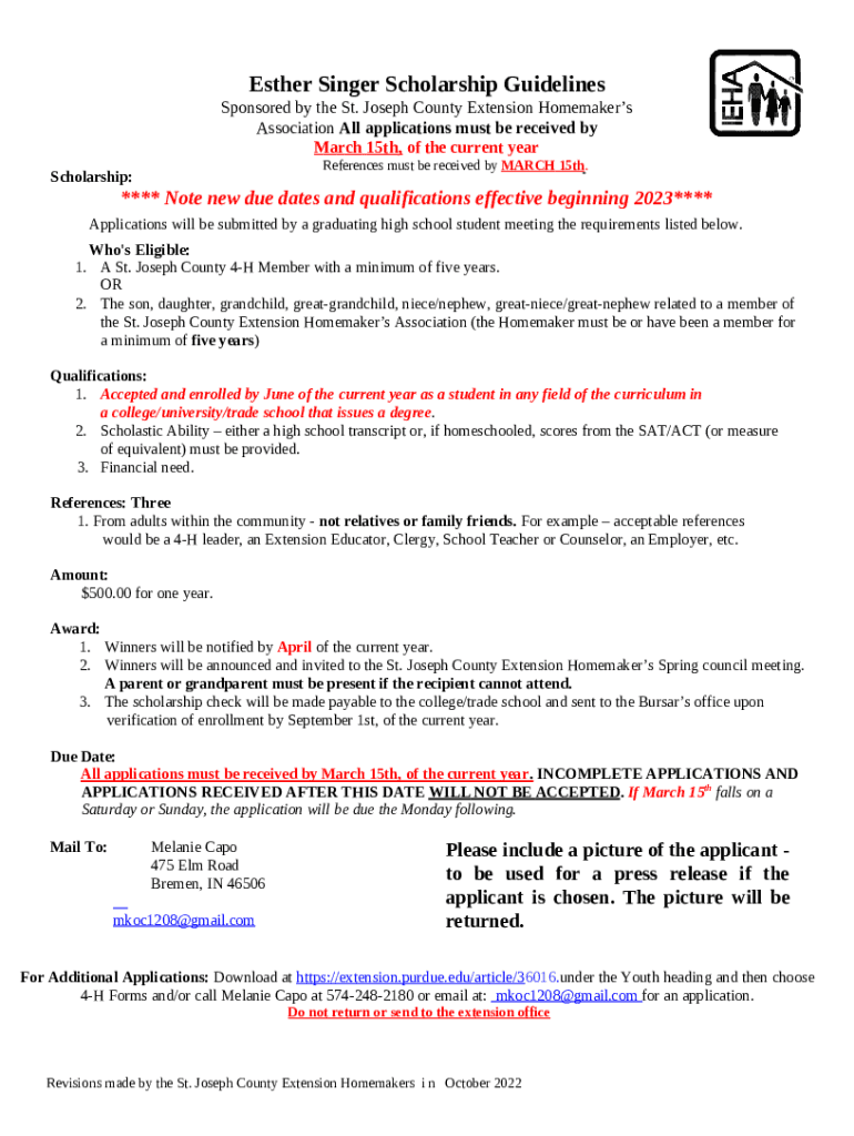 ScholarshipsIEHA Families - extension purdue Doc Template | pdfFiller