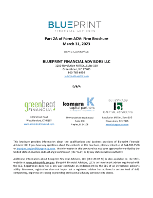 Fillable Online BFA FORM ADV PART 2A (March 2023) Fax Email Print ...