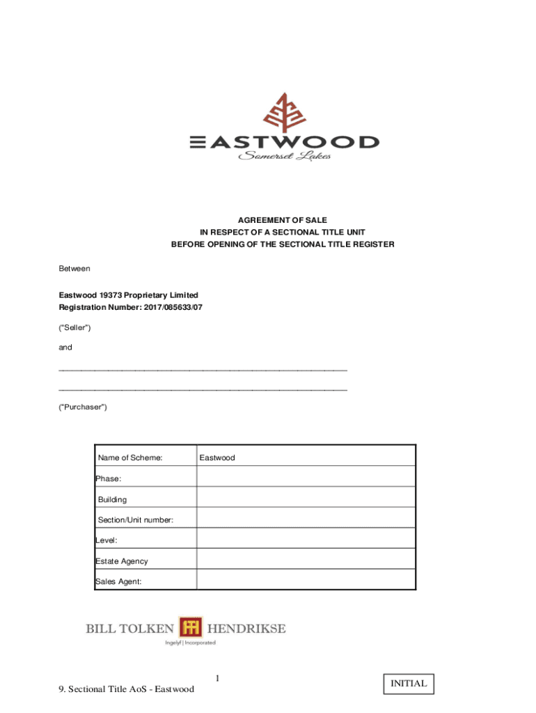 Fillable Online Issues to Consider when Buying into a Sectional Title ...