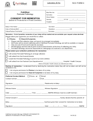 Fillable Online Planning a funeral for your stillborn baby Fax Email ...