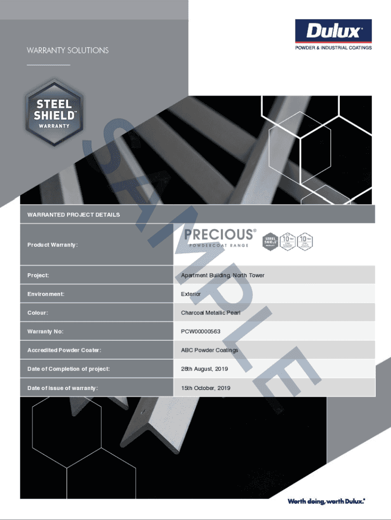 Fillable Online Warranties for Architectural Metal Coatings: A ...