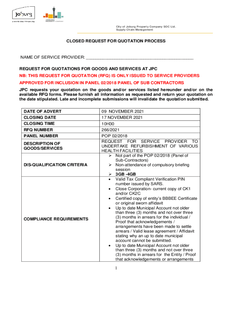 Fillable Online jhbproperty co APPROVED FOR INCLUSION IN PANEL 02/2018 PANEL OF SUB CONTRACTORS ...