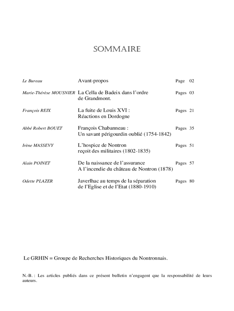 Remplissable En Ligne Chroniques n 17 Fax Email Imprimer - pdfFiller