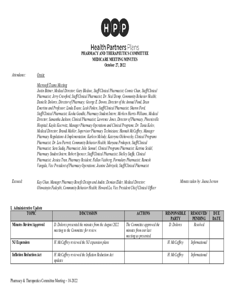 Fillable Online Justin Bittner, Medical Director; Gary Bledsoe, Staff ...