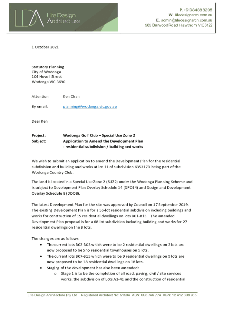 Fillable Online Wodonga CC Residential Development. Transport Impact ...