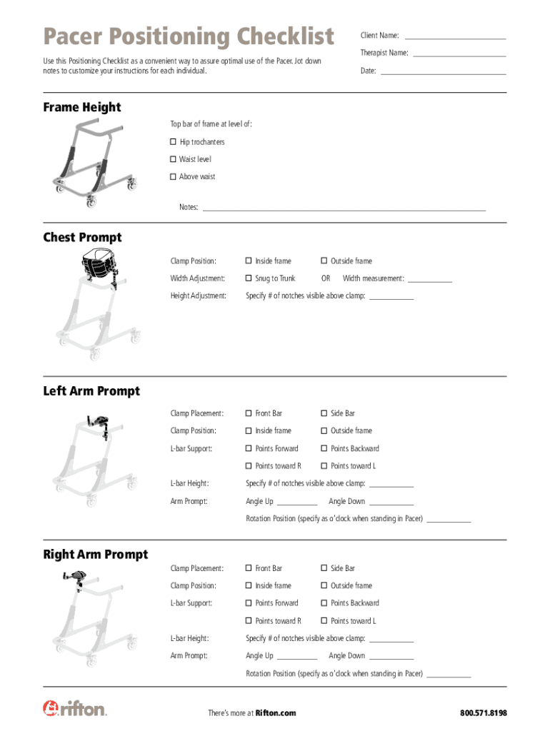 Fillable Online Fillable Online Rifton Pacer Gait Trainer Therapists ... Fax Email Print - pdfFiller