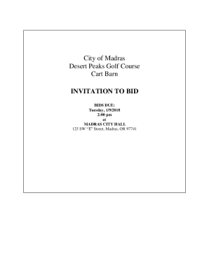 Fillable Online RFP -Desert Peaks Golf Course Cart Barn - City of ...