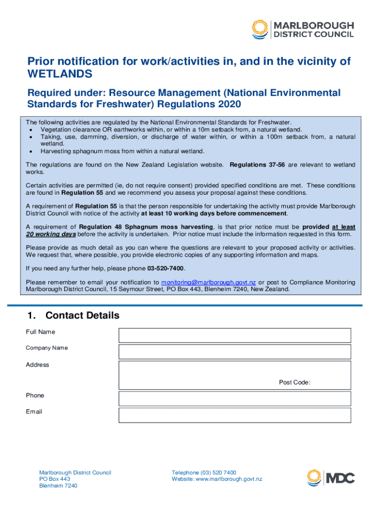 Fillable Online Wetlands Form Fax Email Print - pdfFiller
