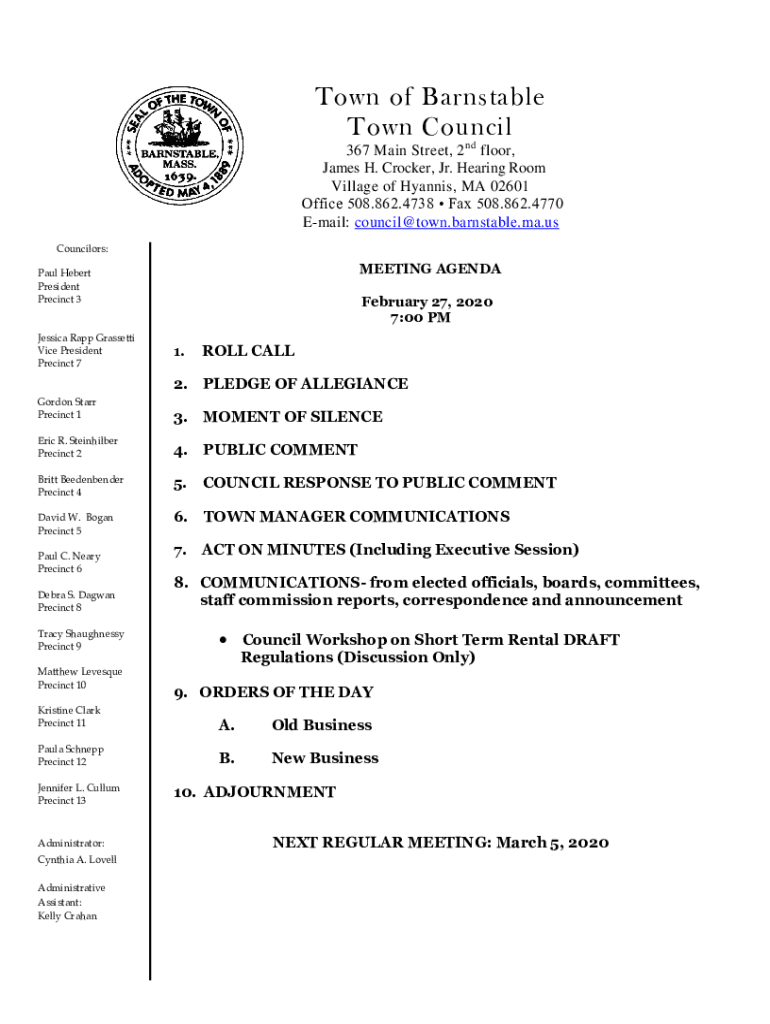 Fillable Online town barnstable ma staff commission reports ...
