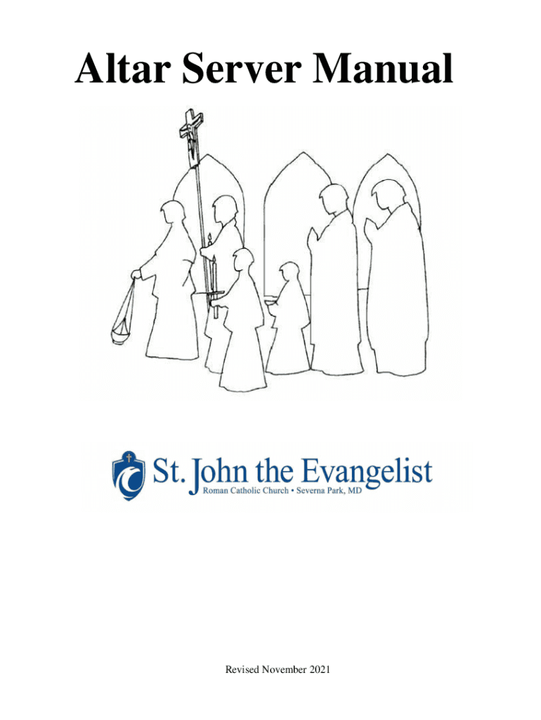 Fillable Online Altar Server Prayer and Patron Saint Fax Email Print ...