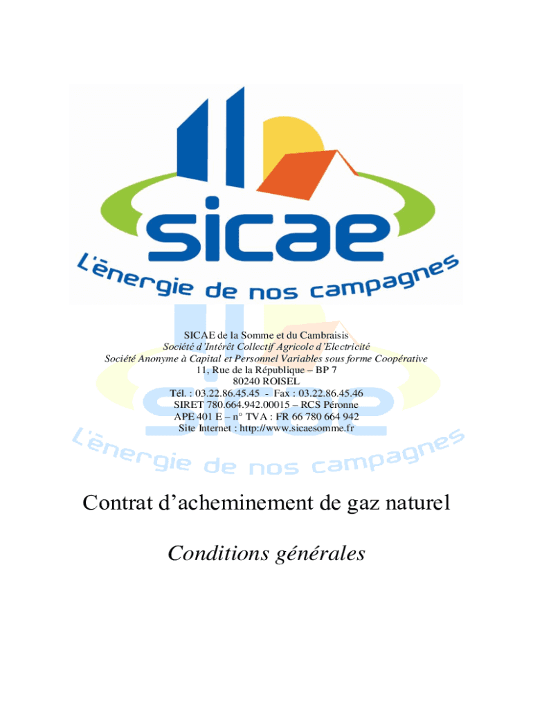 Remplissable En Ligne Sicae De La Somme Et Du Cambraisis (80240 ...