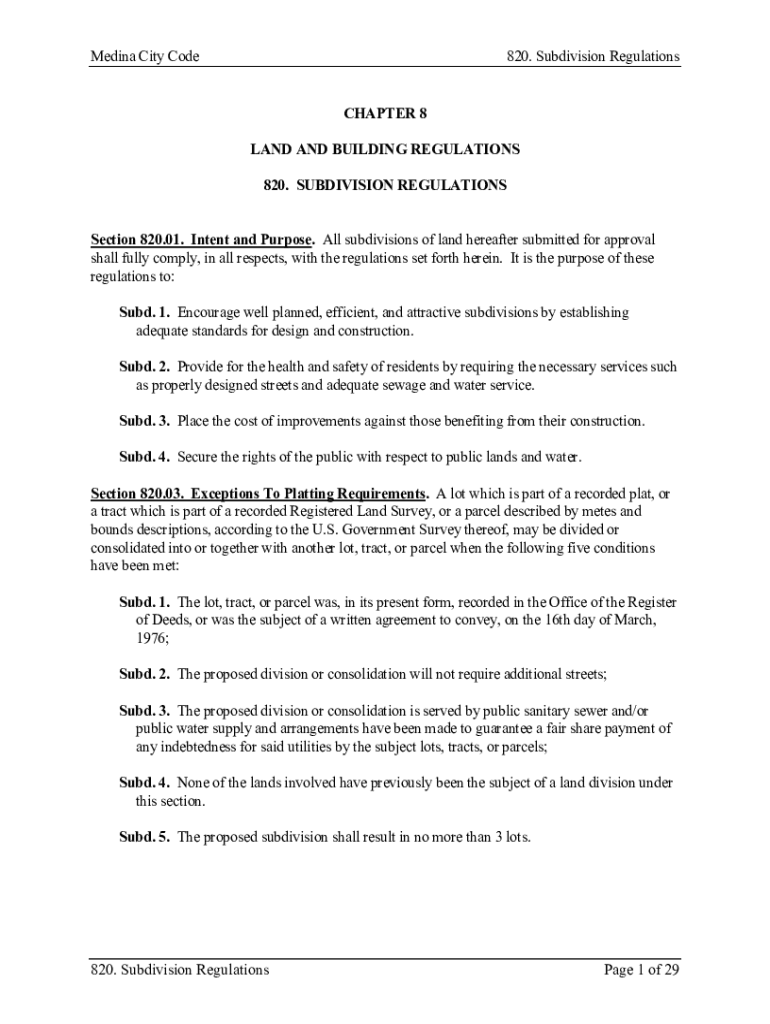 Fillable Online CITY OF MEDINA PLANNING AND ZONING CODE Fax Email Print ...