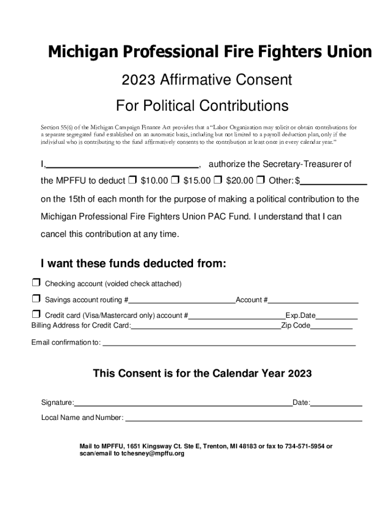Fillable Online Affirmative consent; form, Mich. Admin. Code R. 169.39d ...