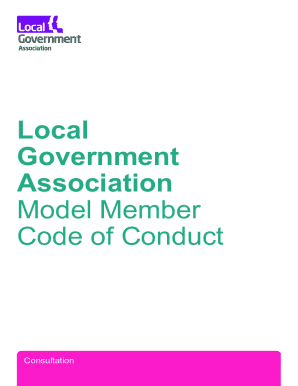 Fillable Online LGA consults on Model Member Code of Conduct for local ...
