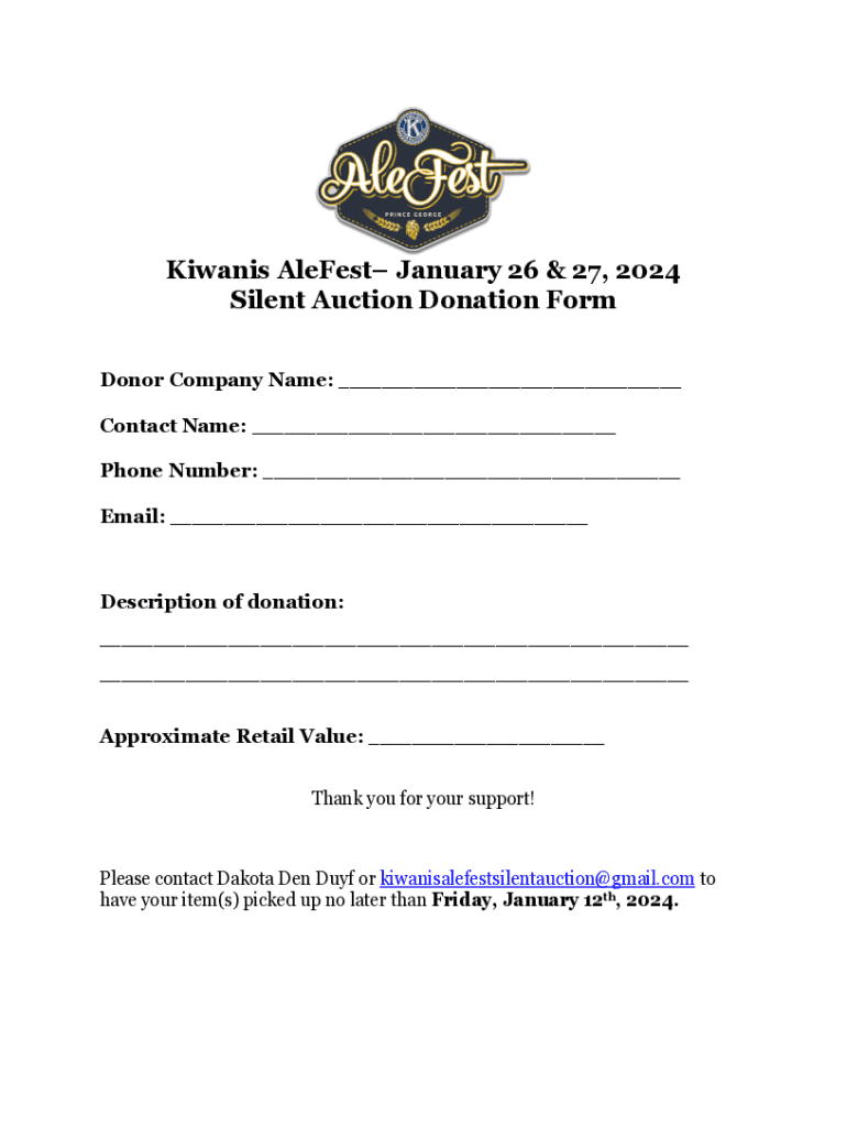 Fillable Online Kiwanis-AleFest-Silent-Auction-Donation-Request-Letter ...