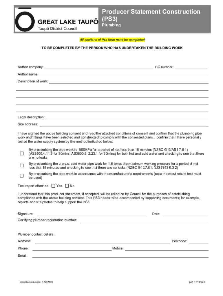 Fillable Online Producer Statement Template - Fill Online, Printable ...