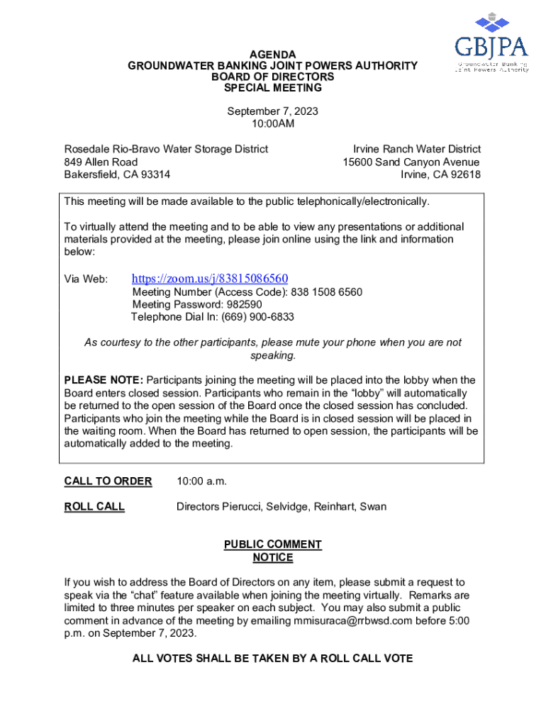 Fillable Online Kern Fan Groundwater Storage Project: Project ...